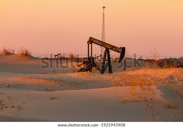 Pump Jacks Cell Tower West Texas Stock Photo (Edit Now) 1925943908