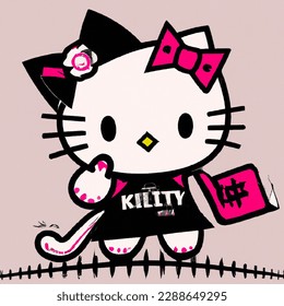 Cartoon Artistic Image Hello Kitty Hello AI 生成图片2521413893 | Shutterstock