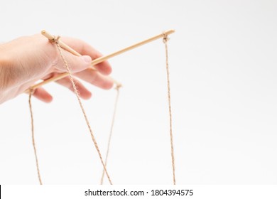 Puppet Master Hand Controlling Manipulating Stock Photo 1804394575 ...