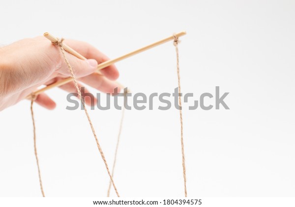 Puppet Master Hand Controlling Manipulating Stock Photo 1804394575 ...