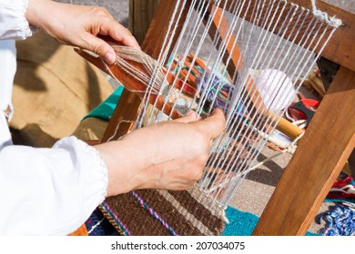 Pure Sheep Wool Wool Processing Weaving Stock Photo 207034075 ...