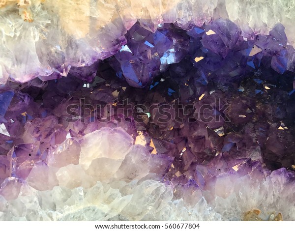 Purple Geode Gemstone Background Stock Photo (Edit Now) 560677804