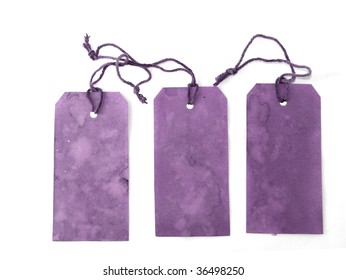 Purple Hang Tags Strings Stock Photo 36498250 | Shutterstock