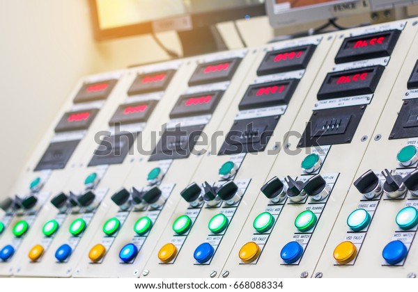 Push Button Display On Control Panel Stock Photo 668088334 | Shutterstock