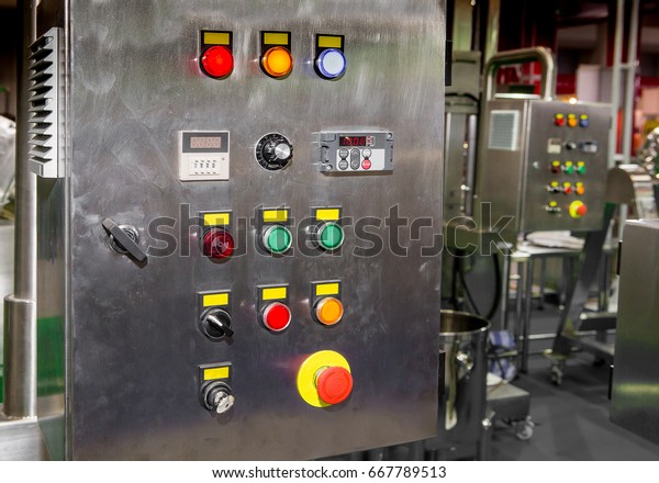 Push Button Factory Work Factory Stock Photo 667789513 | Shutterstock