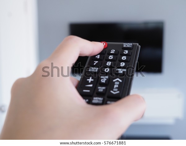 Push Power Button Remote Control Turn Stock Photo (Edit Now) 576671881