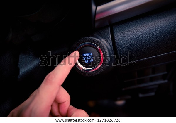 Push Start Car Button Push Engine Stock Photo (Edit Now) 1271826928