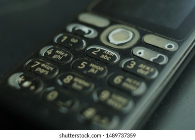 Pushbutton Mobile Phone Close Stock Photo 1489737359 | Shutterstock