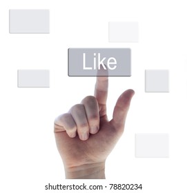 6,867 Man press like Images, Stock Photos & Vectors | Shutterstock