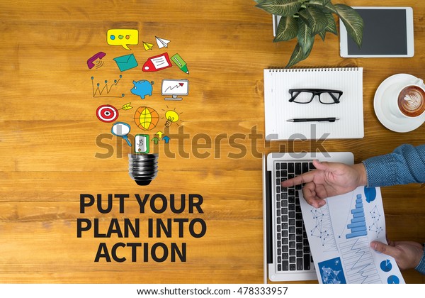 Put Your Plan Into Action Businessman Stock Photo (Edit Now) 478333957