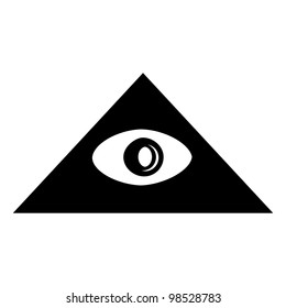 Eye Pyramid Vector Icon Simple Element: เวกเตอร์สต็อก (ปลอดค่าลิขสิทธิ์ ...