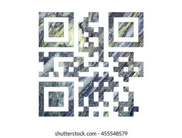 Qr Code Marble Texture On White Stock Photo 455548579 | Shutterstock