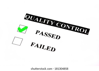 Quality Control Form Failed Checked Stock Photo (Edit Now) 181964972