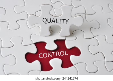 Quality Control On Missing Piece Puzzle Stock Photo 244241674 ...