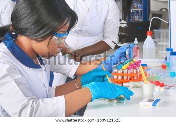 Quality Control Various Substances Test Lab Stock Photo 1689121525 ...