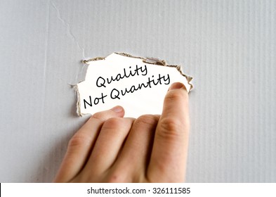 93 Quality not quantity Images, Stock Photos & Vectors | Shutterstock