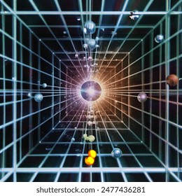 Quantum Superposition Visualize How Particle Can imagem gerada por IA ...