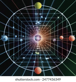 Quantum Superposition Visualize How Particle Can AI 생성 이미지 2477436329 ...