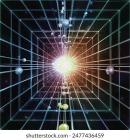 Quantum Superposition Visualize How Particle Can AI-generated image ...