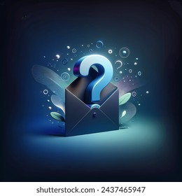 Quiz Background Blue Money Questions AI-generated image 2442471777 ...
