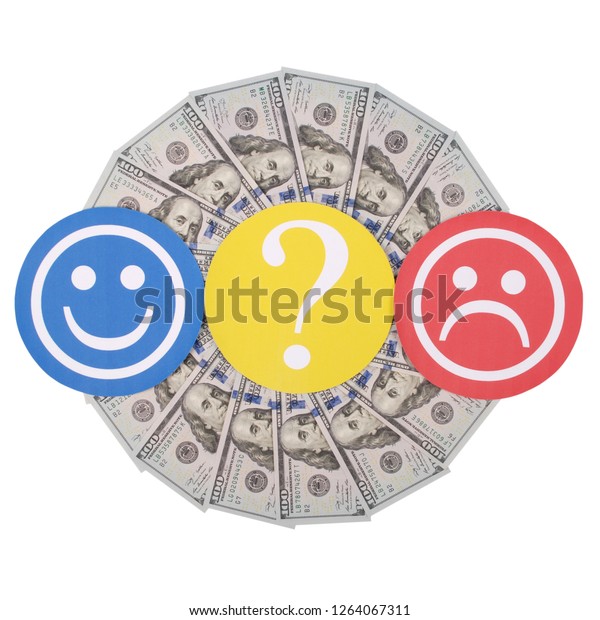 Question Mark Between Face Sad Face Stock Photo (Edit Now) 1264067311