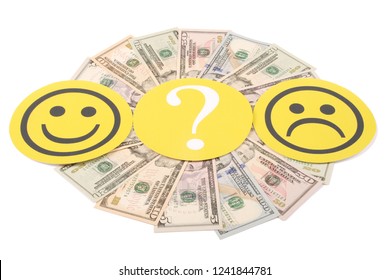 Question Mark Between Smiley Sad Smiley Stock Photo 1241844781 ...