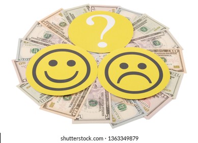 Question Mark Between Smiley Sad Smiley Stock Photo (Edit Now) 1363349879