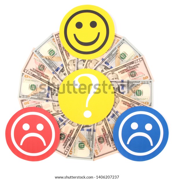 Question Mark Between Smiley Sad Smiley Stock Photo 1406207237 ...