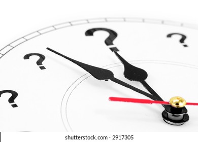 Question Mark Clock Concept Time Stock Photo 2917305 | Shutterstock