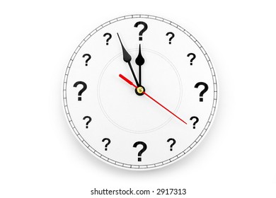 Question Mark Clock Concept Time Stock Photo 2917313 | Shutterstock