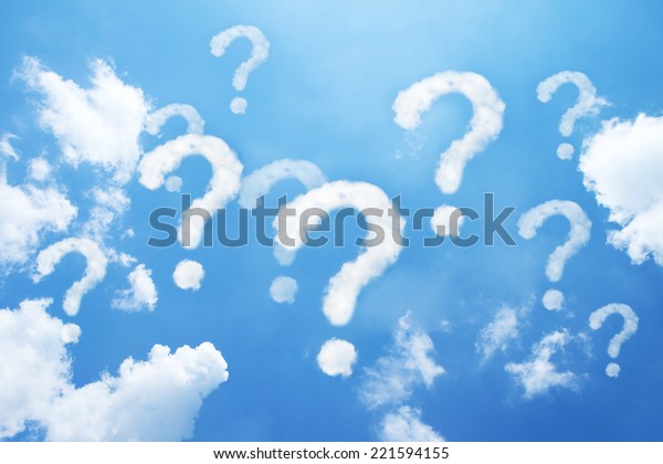Question Mark Clouds Shaped On Sky Stock Photo (Edit Now) 221594155