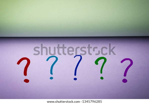 Question Mark Concept Blank Copy Space Stock Photo 1345796285 ...