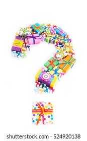 Question Mark Gift Boxes Decorated Colorful Stock Photo 524920138 ...