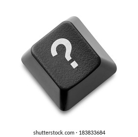Question Mark Key Computer Keyboard Isolated Stock Photo 183833684 ...