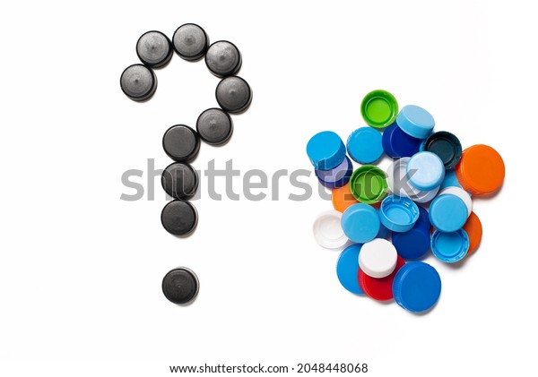 Question Mark Made Black Plastic Bottle Stock Photo (Edit Now) 2048448068