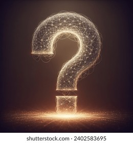 Cyberpunk Photo Large Question Mark Made AI-generated image 2488268255 ...