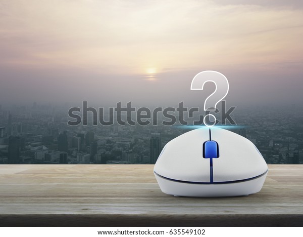 Question Mark Sign Icon Wireless Computer Stock Photo 635549102 ...