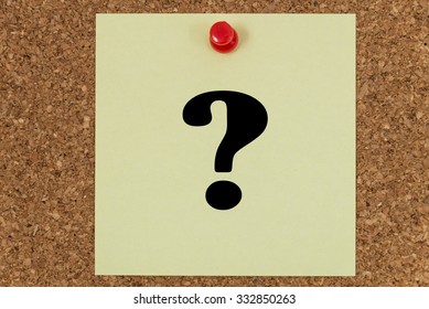 Question Mark Written On Note Stock Photo 332850263 | Shutterstock