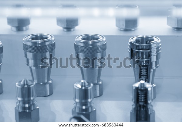 Quick Release Coupling Connector Hose Hydraulic Stock Photo 683560444 ...