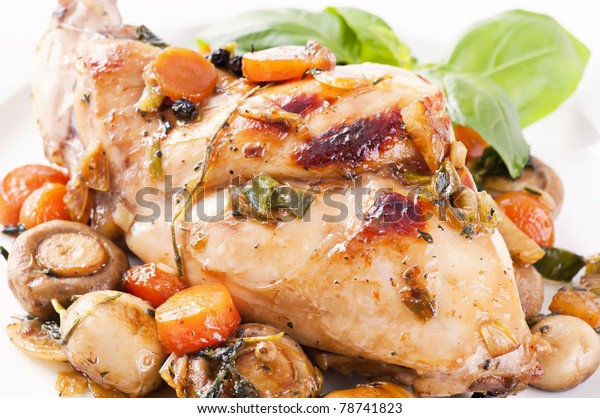 Rabbit Roasted Stock Photo (Edit Now) 78741823
