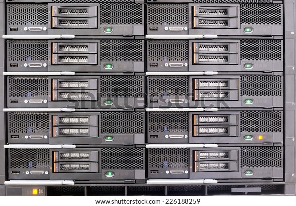 Rack Mounted Servers Front View Stock Photo 226188259 | Shutterstock