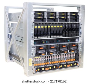 Rack Mounted System Storage Servers Isolated Stock Photo 217198162 ...