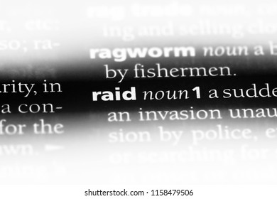 Raid Word Dictionary Raid Concept Stock Photo 1158479506 | Shutterstock