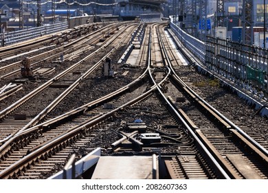 Rails Intersections Train Tracks Stock Photo 2082607363 | Shutterstock