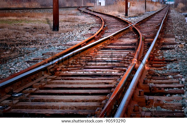 Railyard Switch Flags Stock Photo 90593290 | Shutterstock