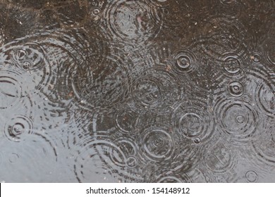 Water Surface Rain Drops Falling Stock Photo 351731084 | Shutterstock