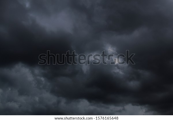 Rain Clouds Background Before Heavy Rain Stock Photo 1576165648 ...