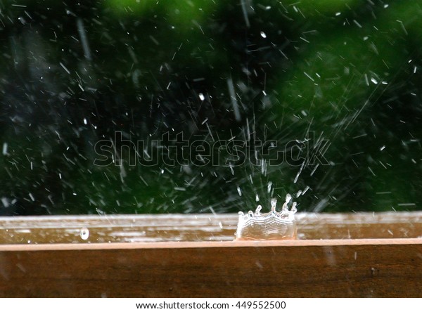 Rain Drop Splash Stock Photo 449552500 | Shutterstock