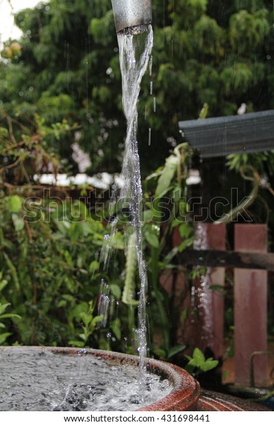 Rain Falling Trough Background Stock Photo 431698441 | Shutterstock