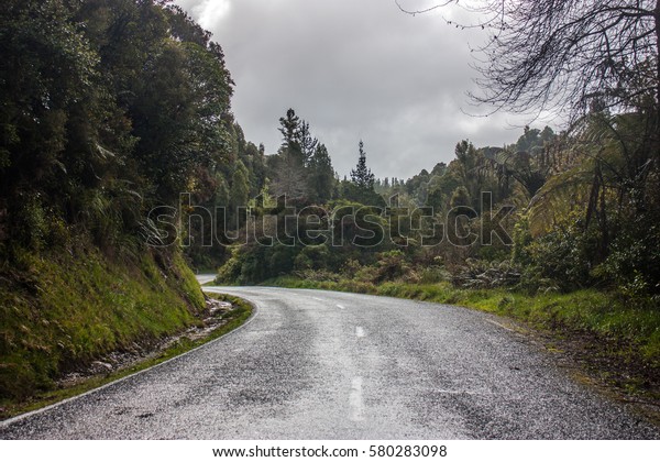 Rain Road Stock Photo 580283098 | Shutterstock